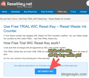Cách lấy reset key miễn phí cho WIC Reset Utility từ ResetKey.net ...
